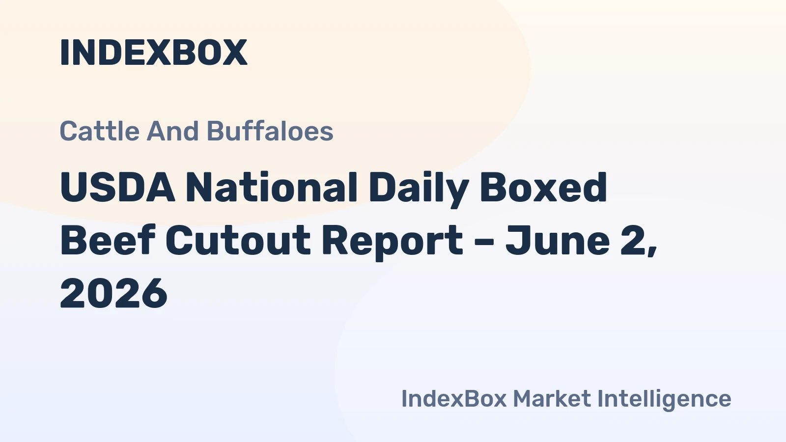 USDA National Daily Boxed Beef Cutout Report – June 2, 2026