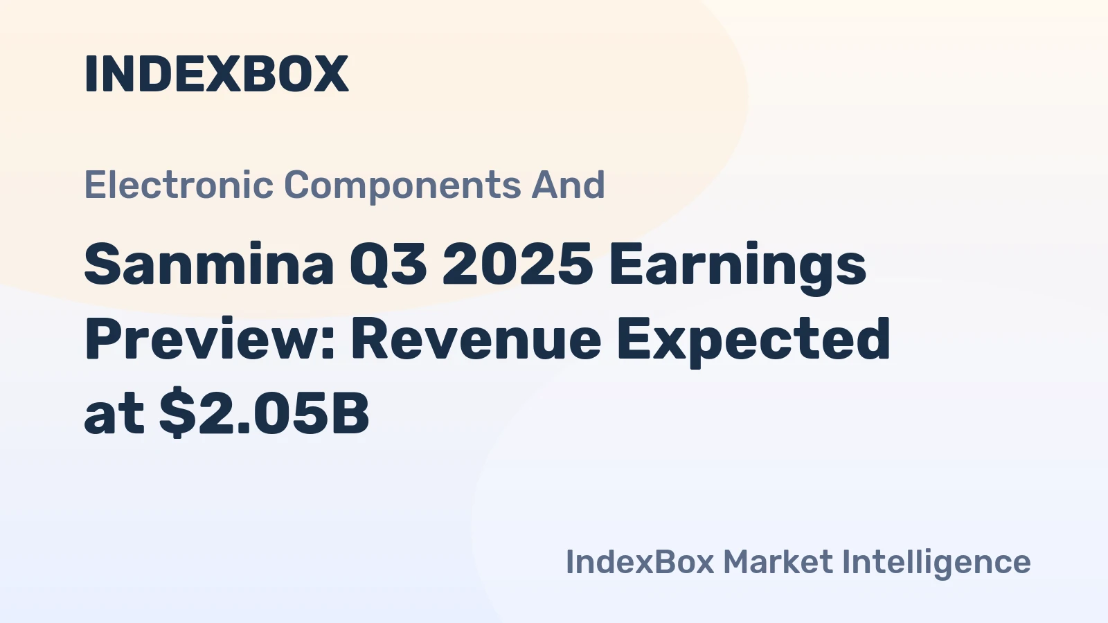Sanmina Q3 2025 Earnings Preview: Revenue Expected at $2.05B