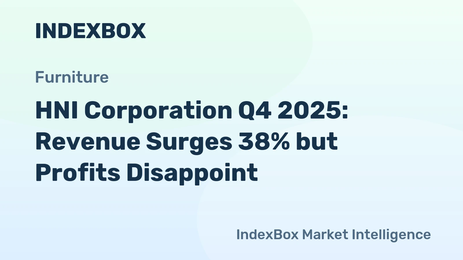 HNI Corporation Q4 2025: Revenue Surges 38% but Profits Disappoint