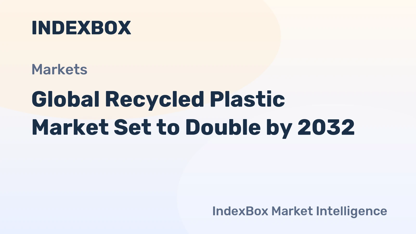 Global Recycled Plastic Market Set to Double by 2032