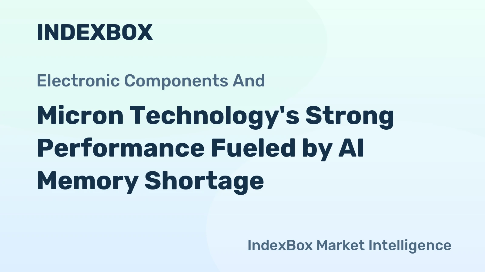 Micron Technology's Strong Performance Fueled by AI Memory Shortage