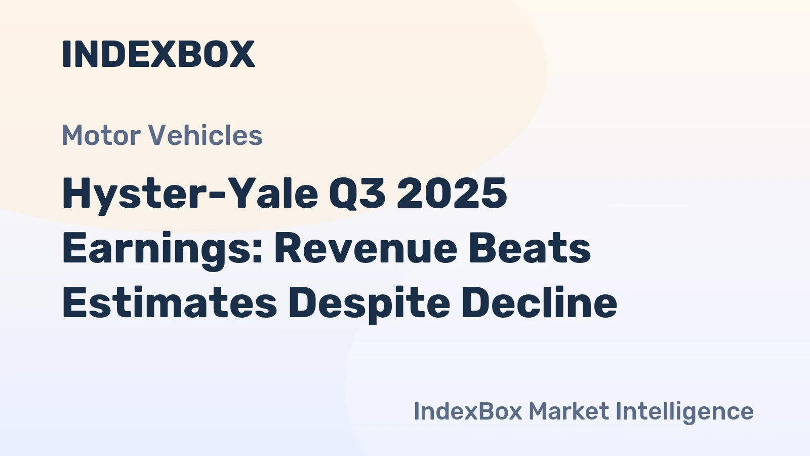 Hyster-Yale Q3 2025 Earnings: Revenue Beats Estimates Despite Decline