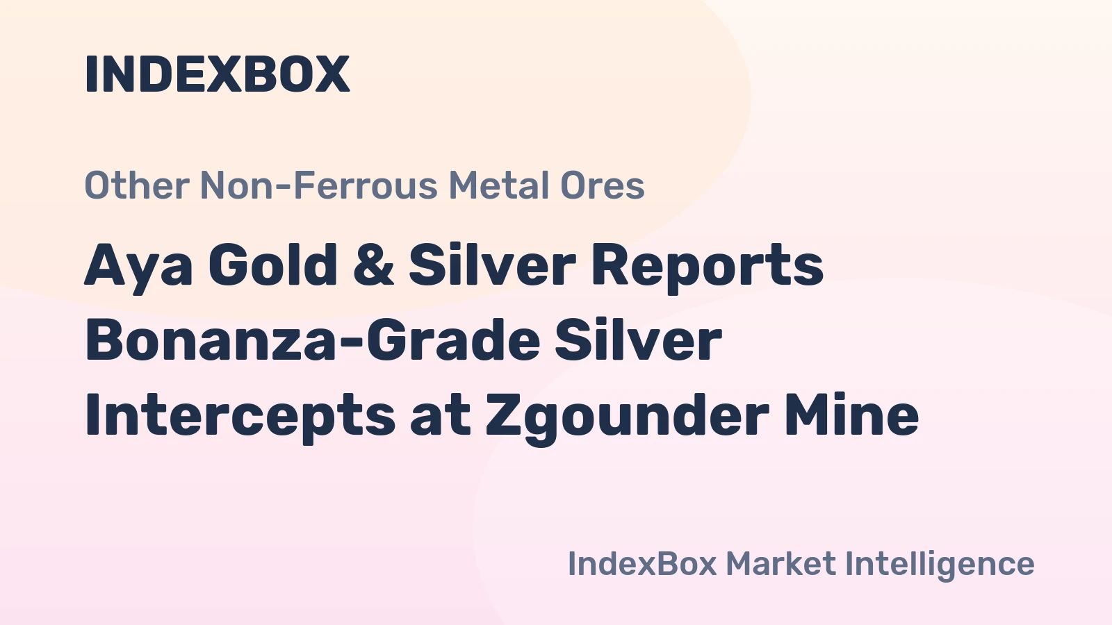 Aya Gold & Silver Reports Bonanza-Grade Silver Intercepts at Zgounder Mine