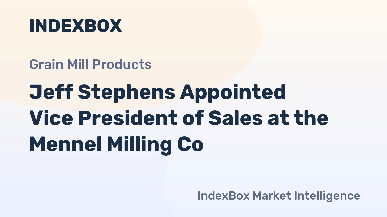 Jeff Stephens Appointed Vice President of Sales at the Mennel Milling Co.