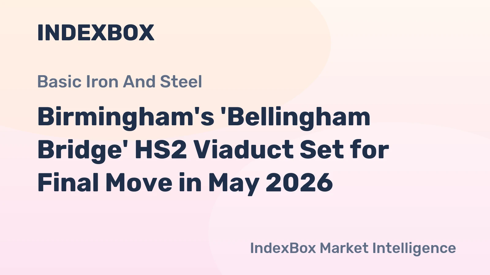 Birmingham's 'Bellingham Bridge' HS2 Viaduct Set for Final Move in May 2026