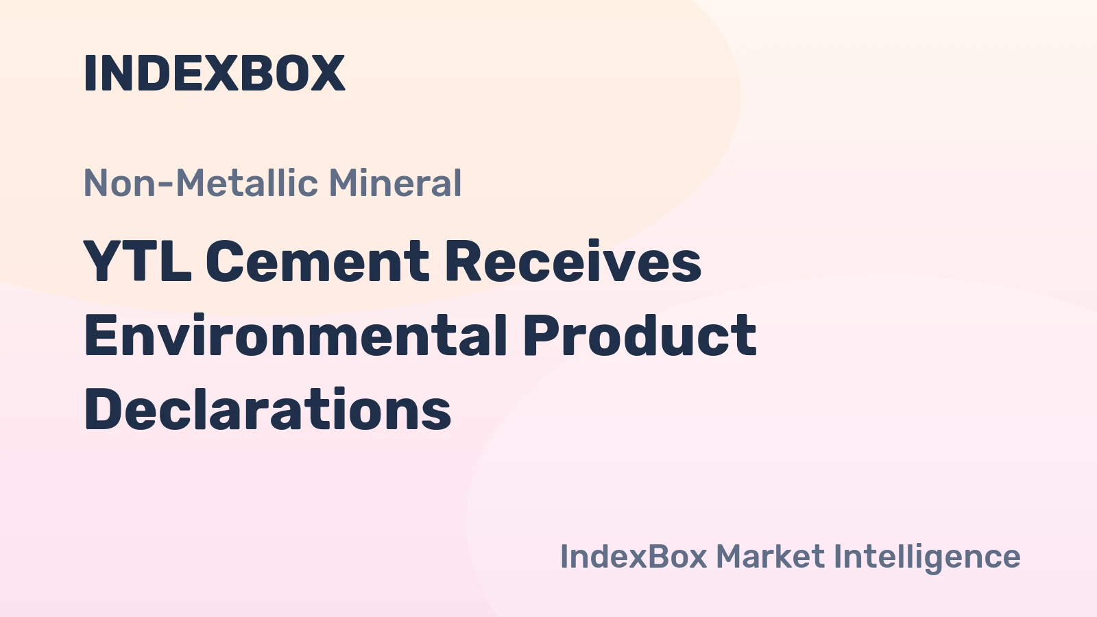 YTL Cement Receives Environmental Product Declarations