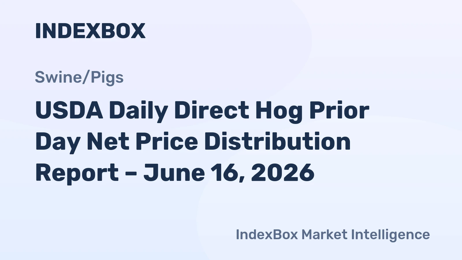 USDA Daily Direct Hog Prior Day Net Price Distribution Report – June 16, 2026