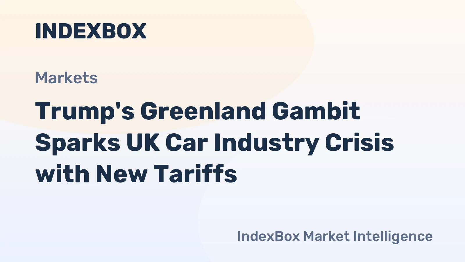 Trump's Greenland Gambit Sparks UK Car Industry Crisis with New Tariffs