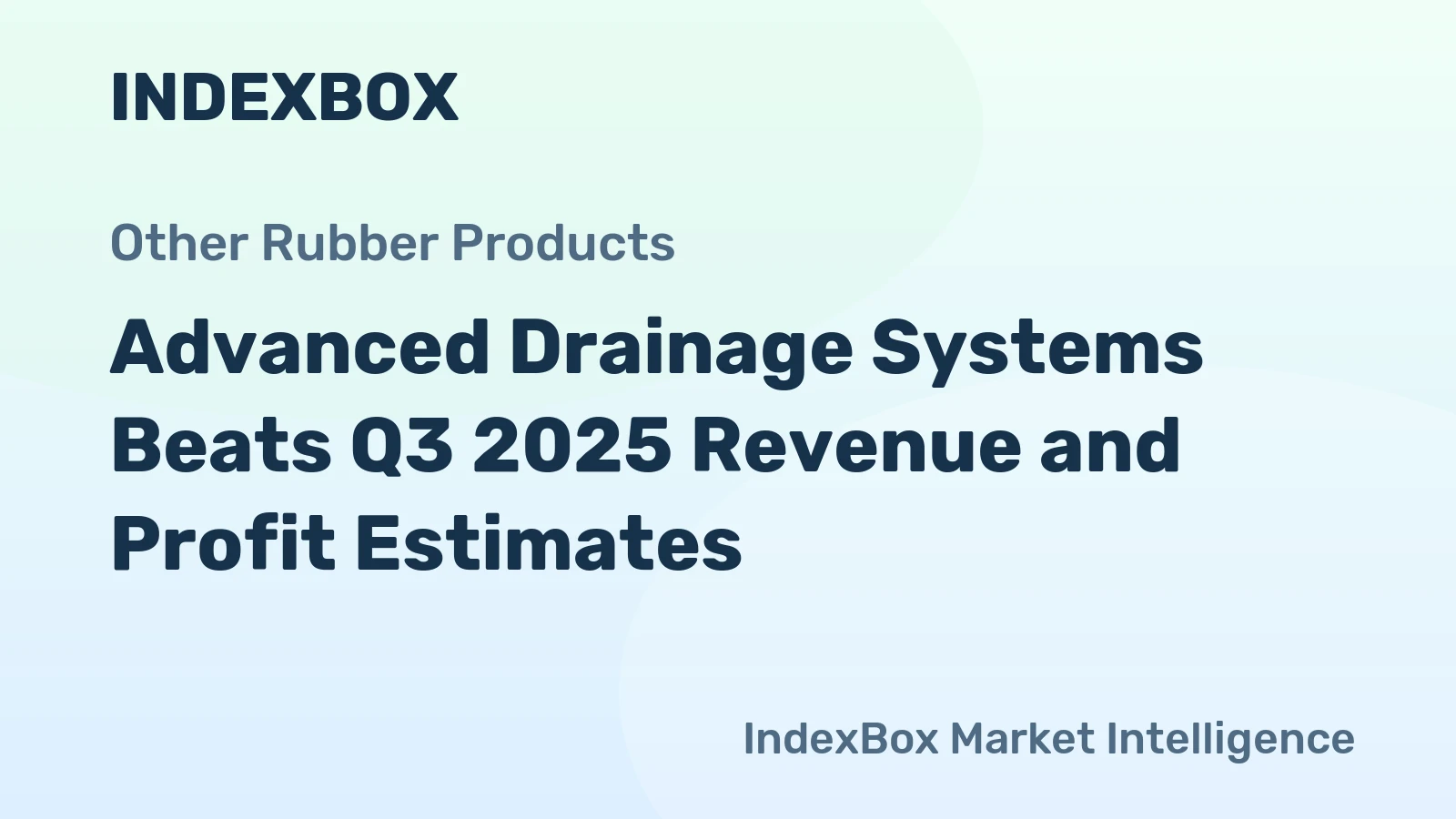 Advanced Drainage Systems Beats Q3 2025 Revenue and Profit Estimates