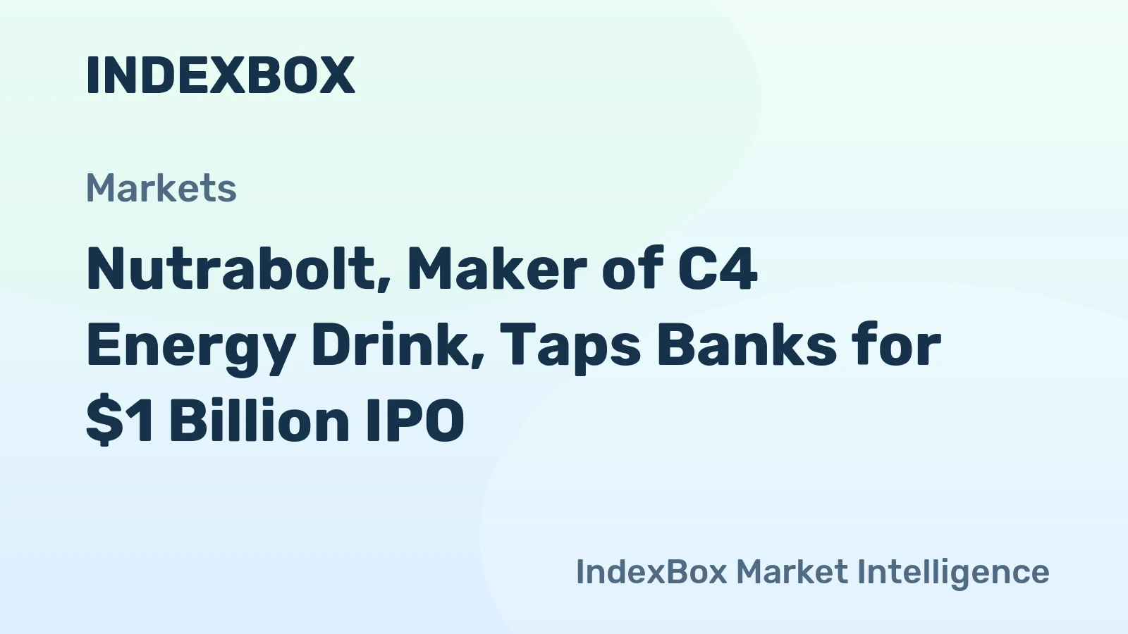 Nutrabolt, Maker of C4 Energy Drink, Taps Banks for $1 Billion IPO