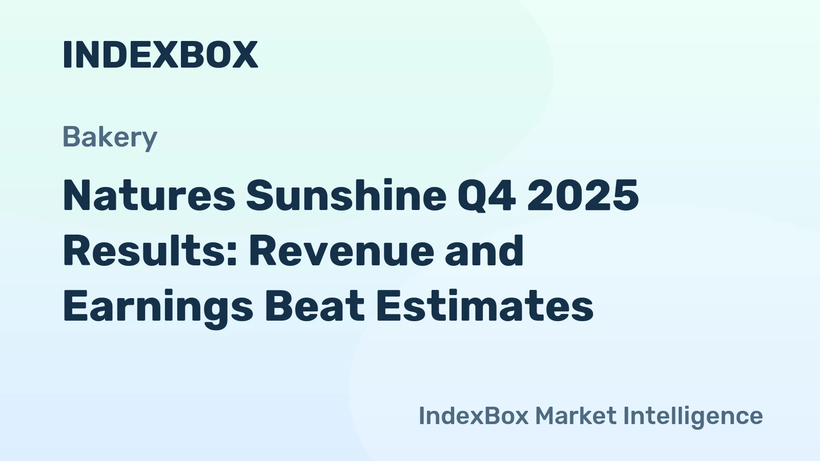 Natures Sunshine Q4 2025 Results: Revenue and Earnings Beat Estimates