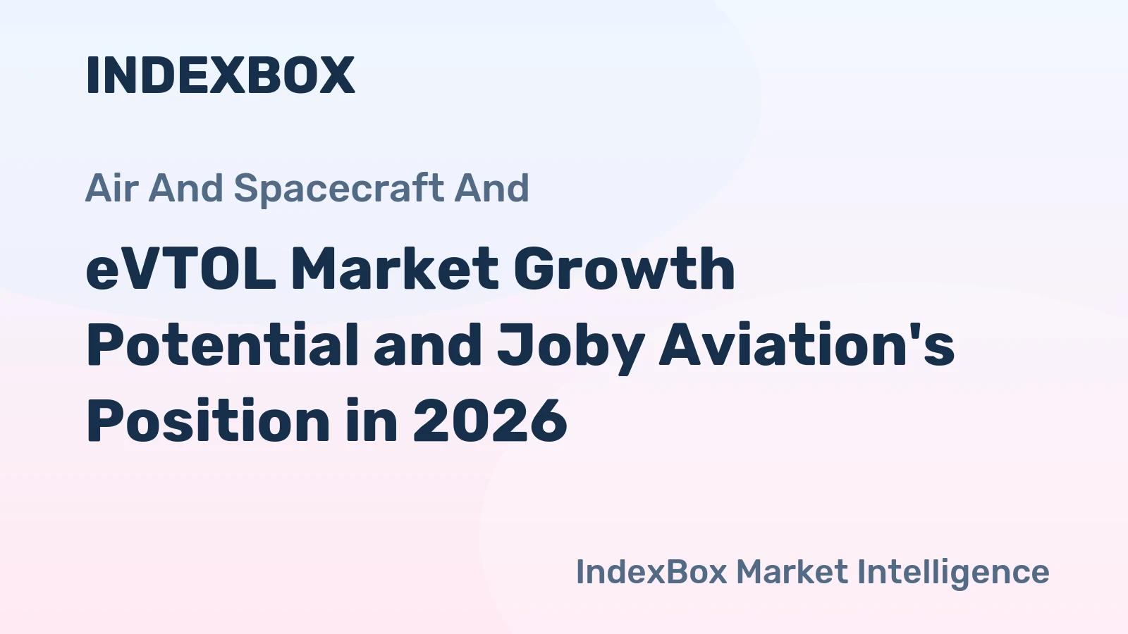 eVTOL Market Growth Potential and Joby Aviation's Position in 2026