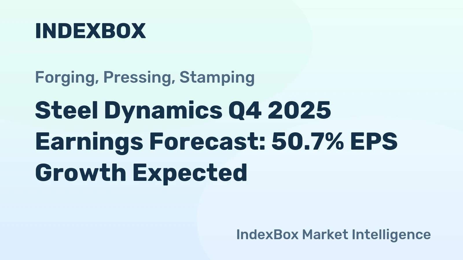 Steel Dynamics Q4 2025 Earnings Forecast: 50.7% EPS Growth Expected