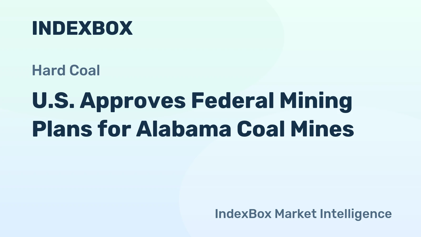 U.S. Approves Federal Mining Plans for Alabama Coal Mines
