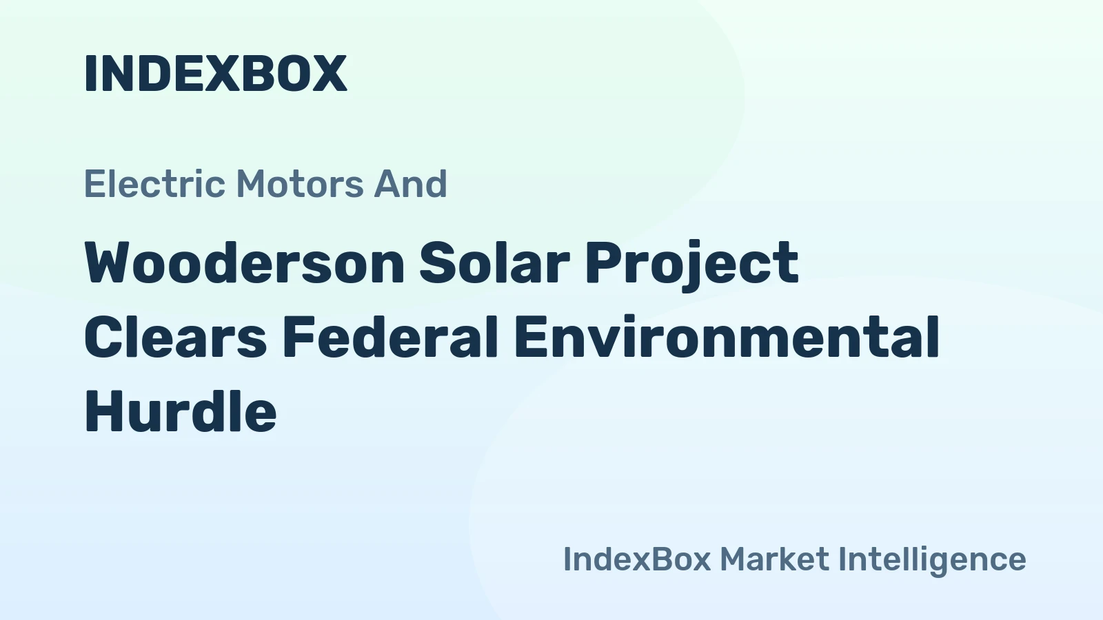 Wooderson Solar Project Clears Federal Environmental Hurdle