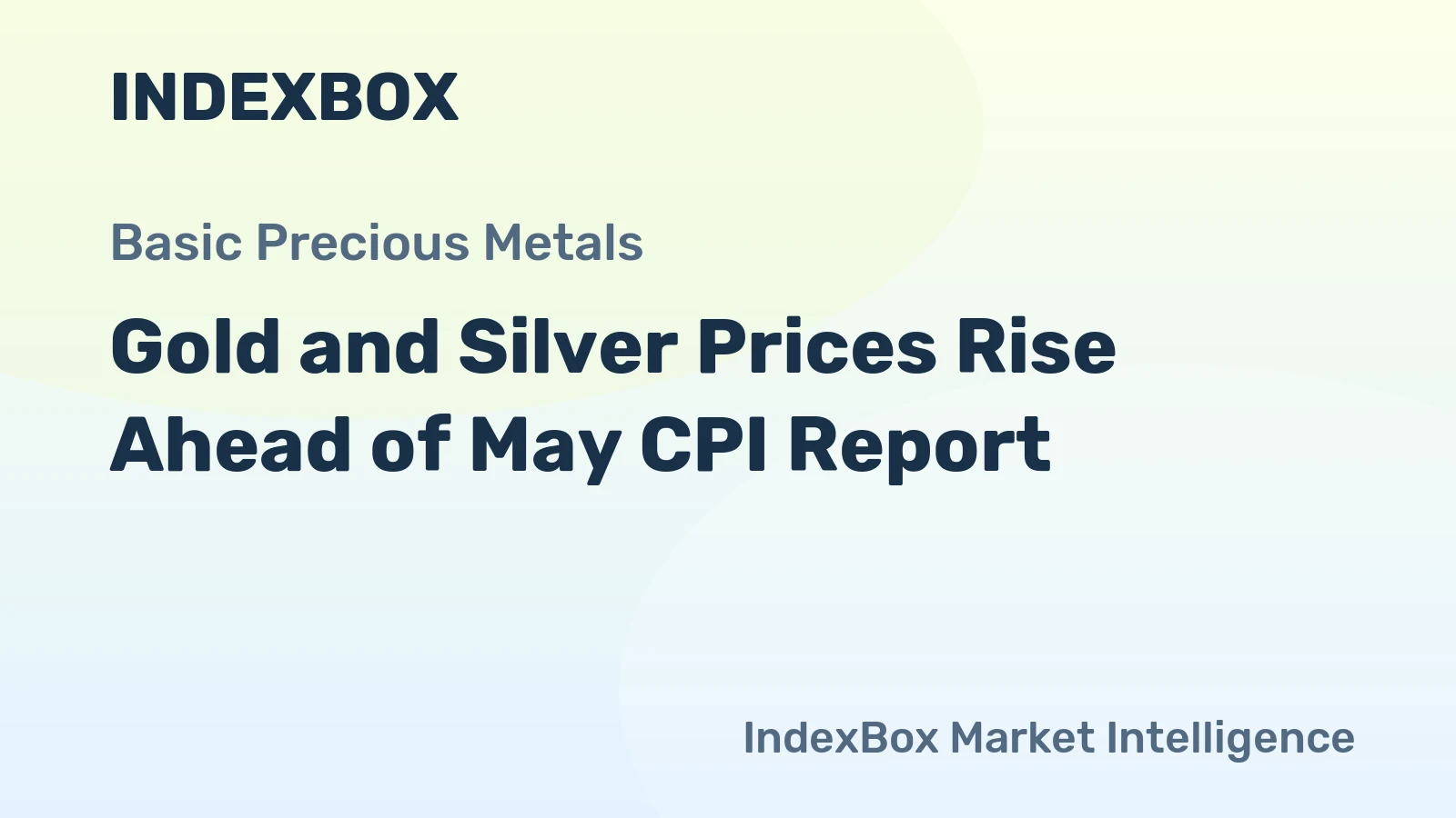 Gold and Silver Prices Rise Ahead of May CPI Report