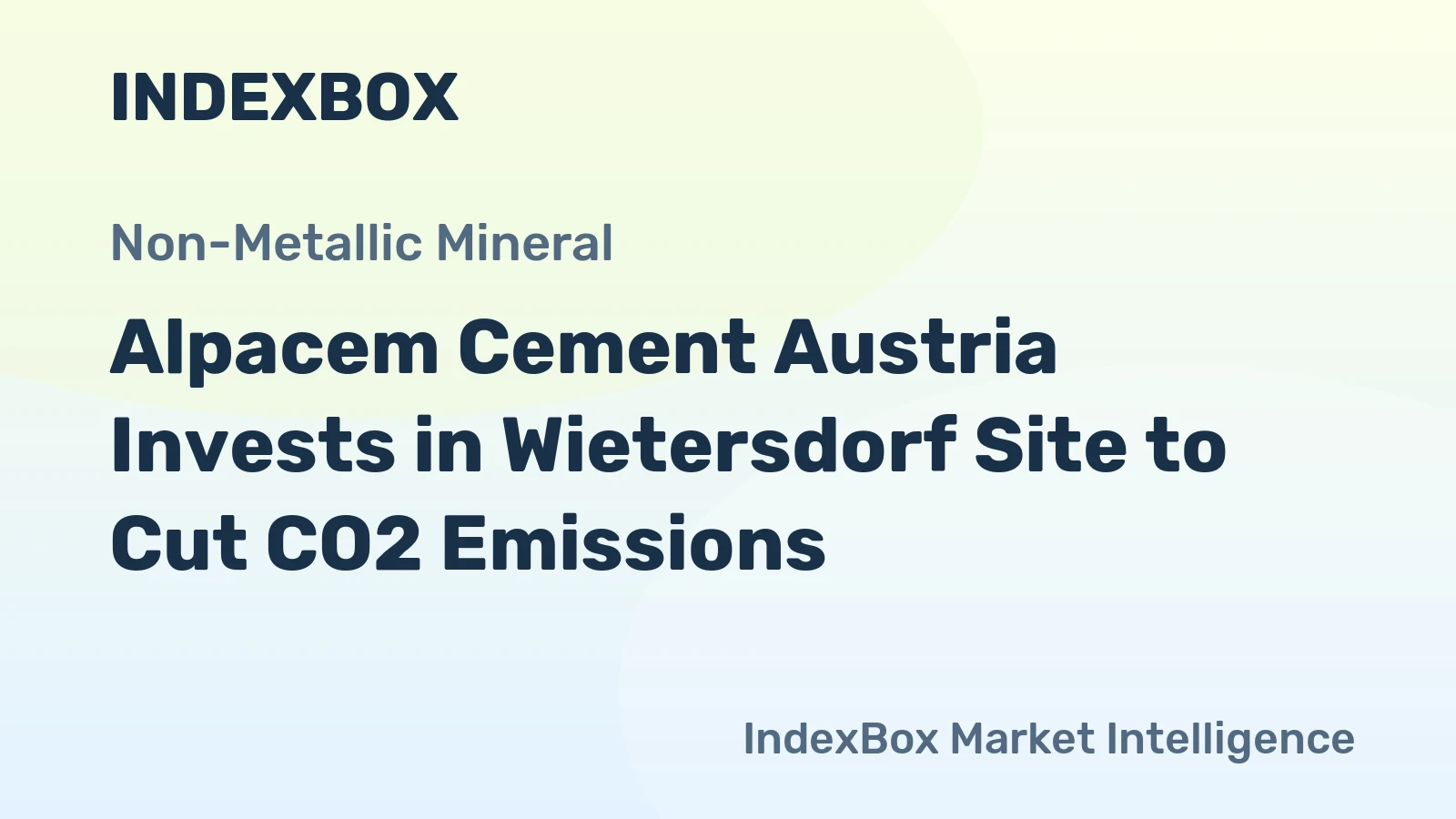 Alpacem Cement Austria Invests in Wietersdorf Site to Cut CO2 Emissions