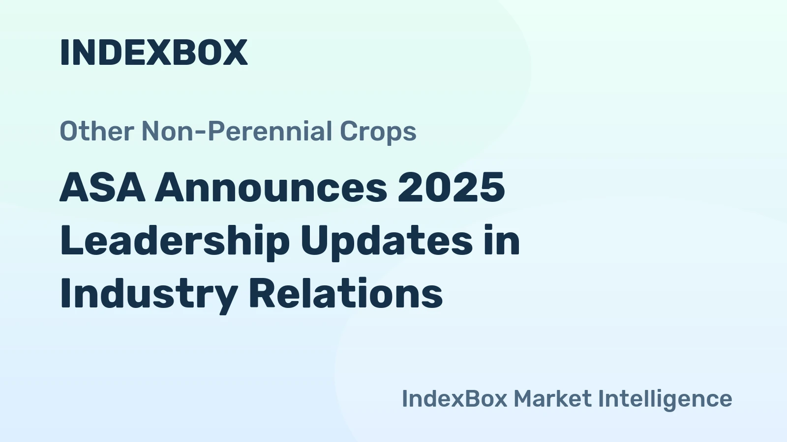 ASA Announces 2025 Leadership Updates in Industry Relations