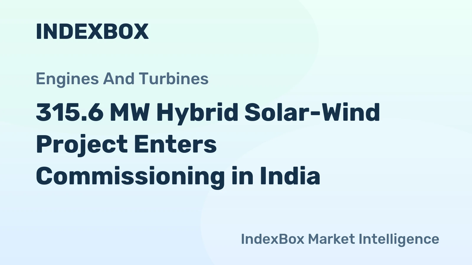 315.6 MW Hybrid Solar-Wind Project Enters Commissioning in India