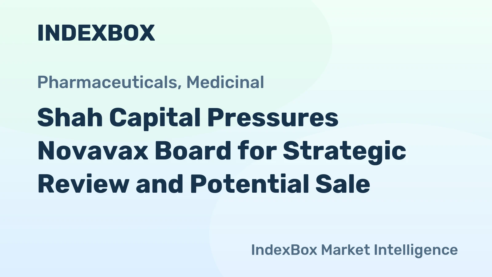 Shah Capital Pressures Novavax Board for Strategic Review and Potential Sale