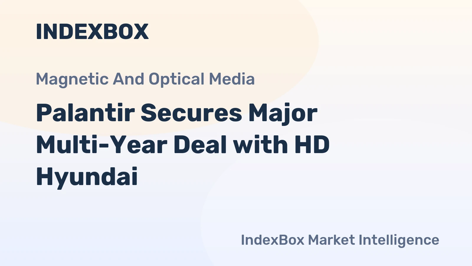 Palantir Secures Major Multi-Year Deal with HD Hyundai