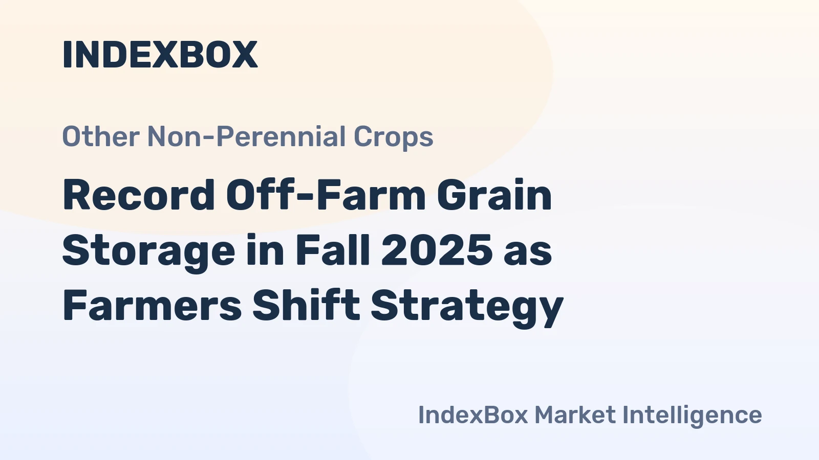 Record Off-Farm Grain Storage in Fall 2025 as Farmers Shift Strategy