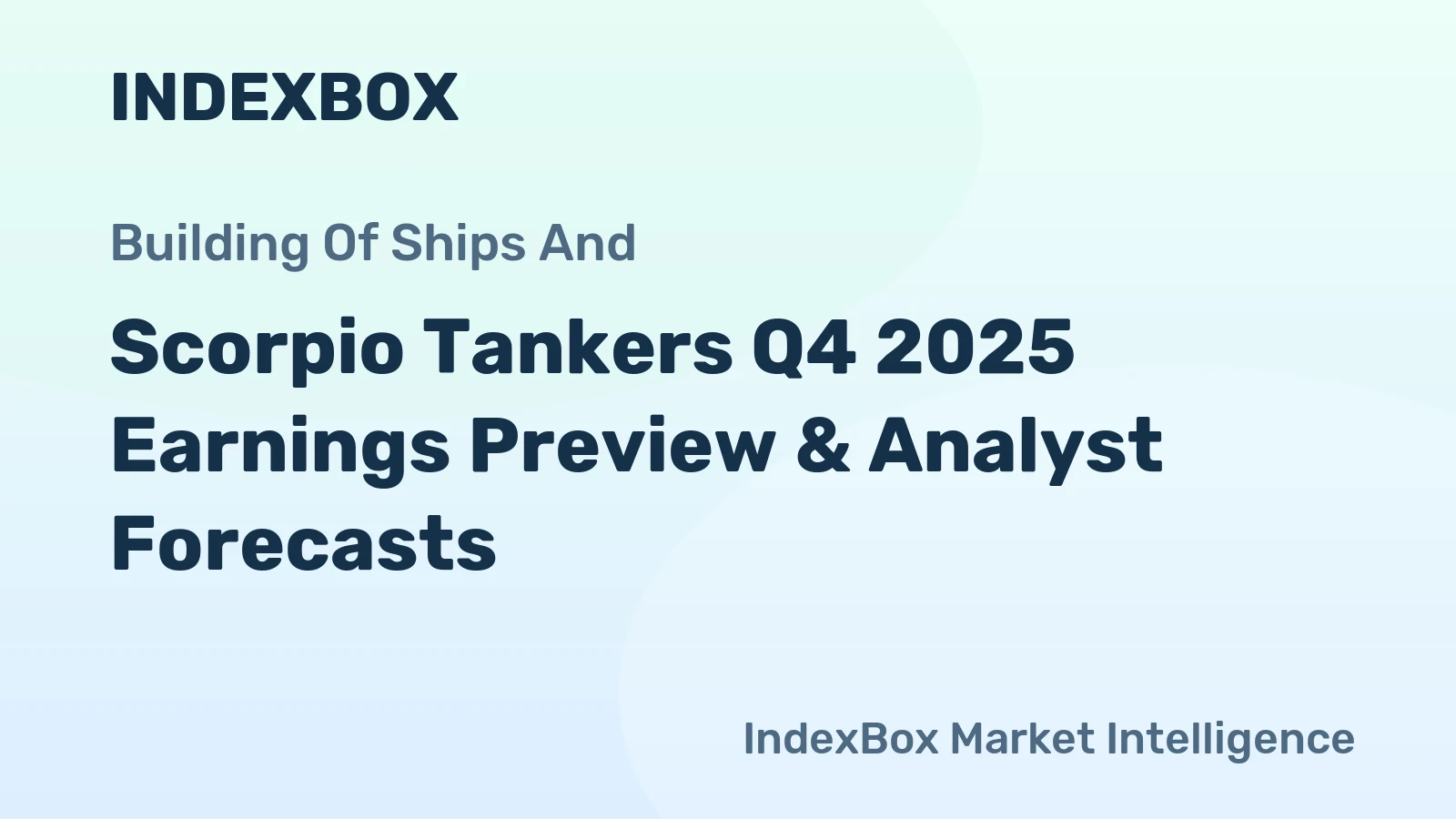 Scorpio Tankers Q4 2025 Earnings Preview & Analyst Forecasts