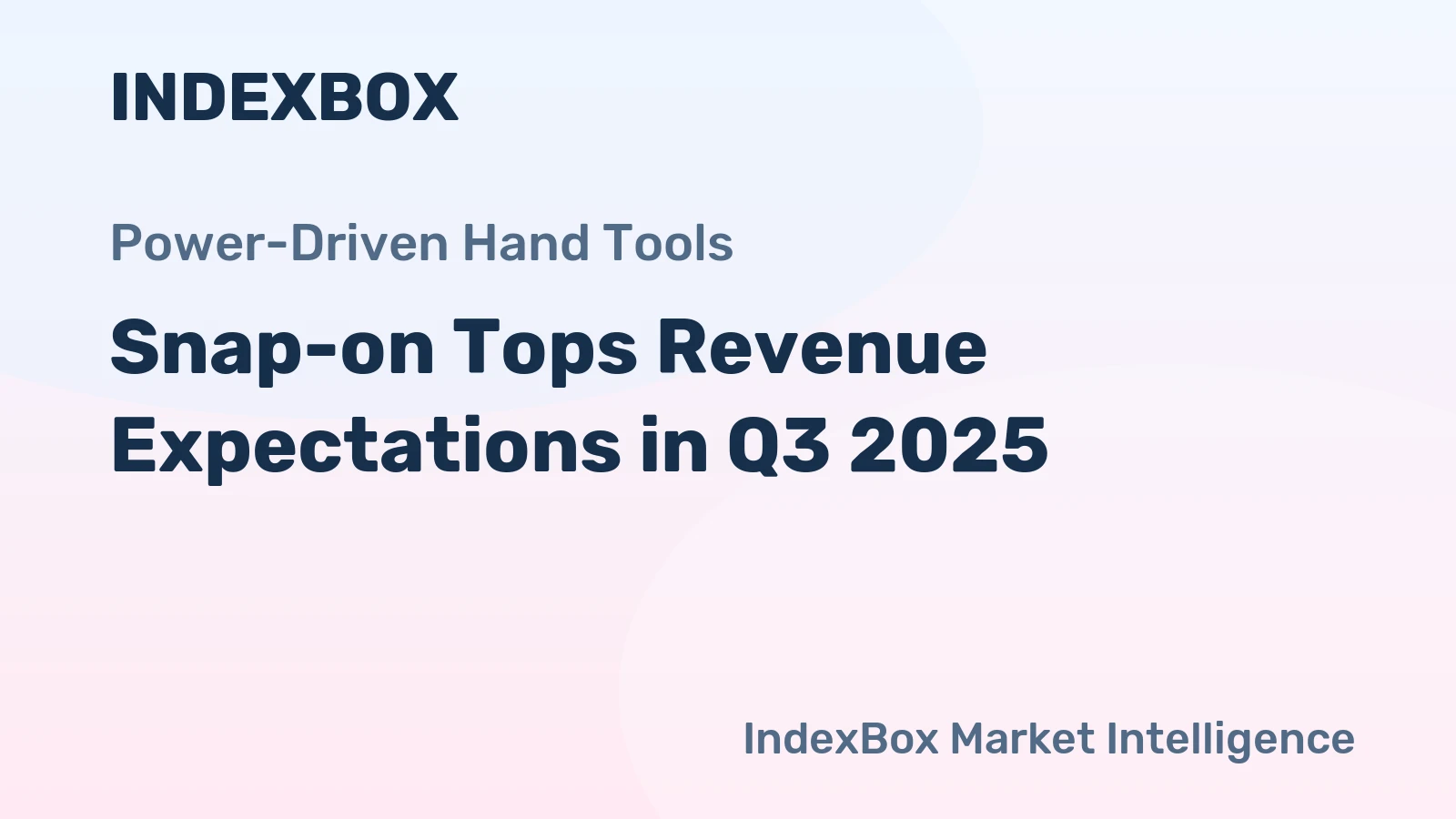 Snap-on Tops Revenue Expectations in Q3 2025