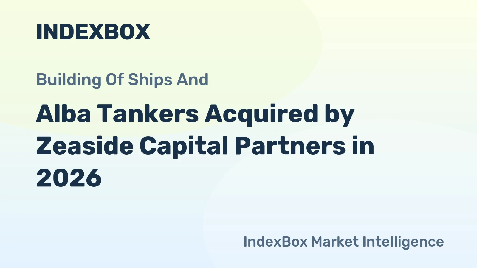 Alba Tankers Acquired by Zeaside Capital Partners in 2026