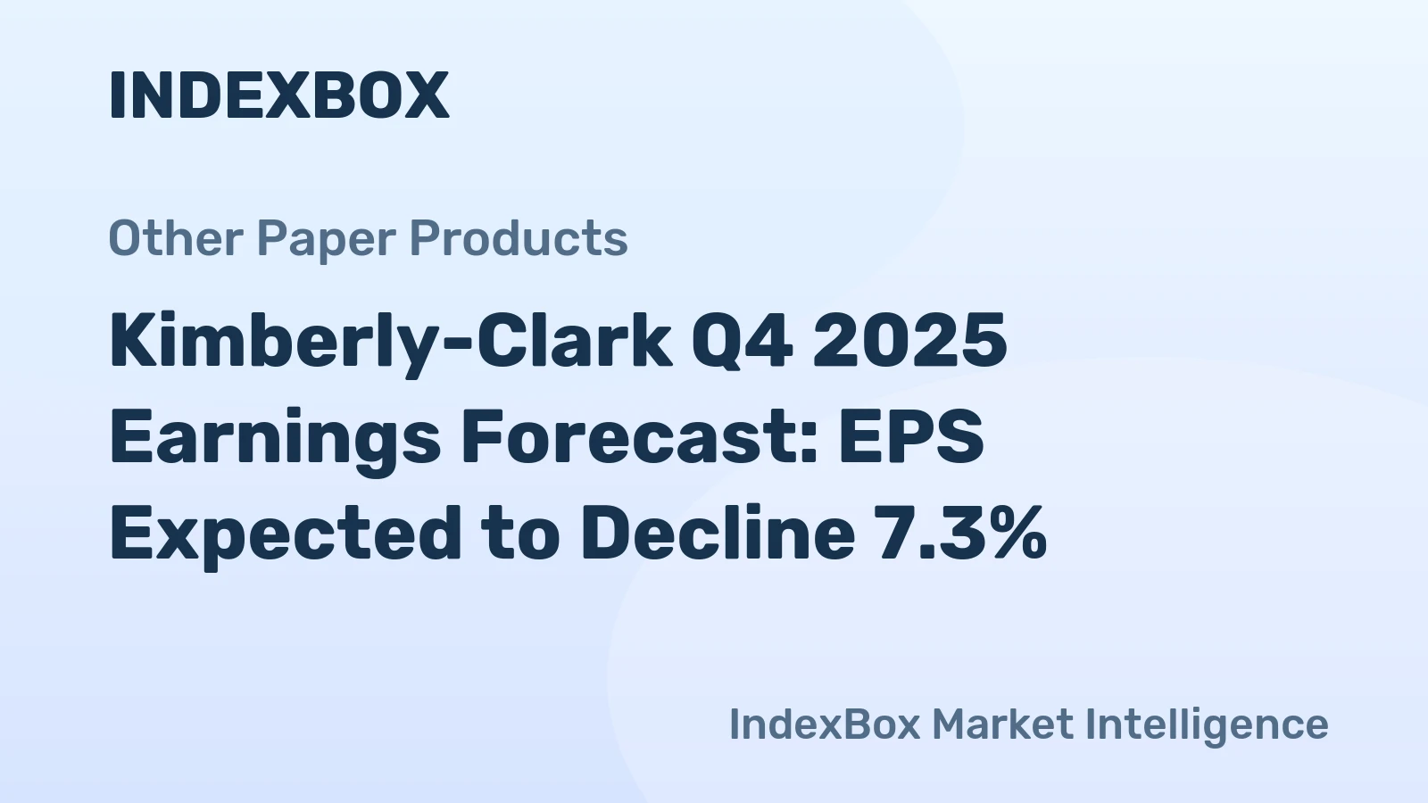 Kimberly-Clark Q4 2025 Earnings Forecast: EPS Expected to Decline 7.3%