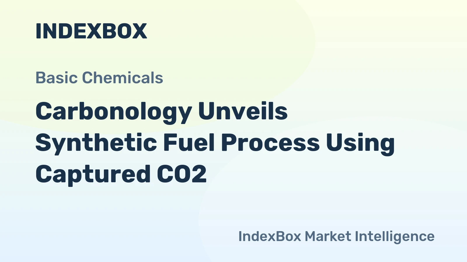 Carbonology Unveils Synthetic Fuel Process Using Captured CO2