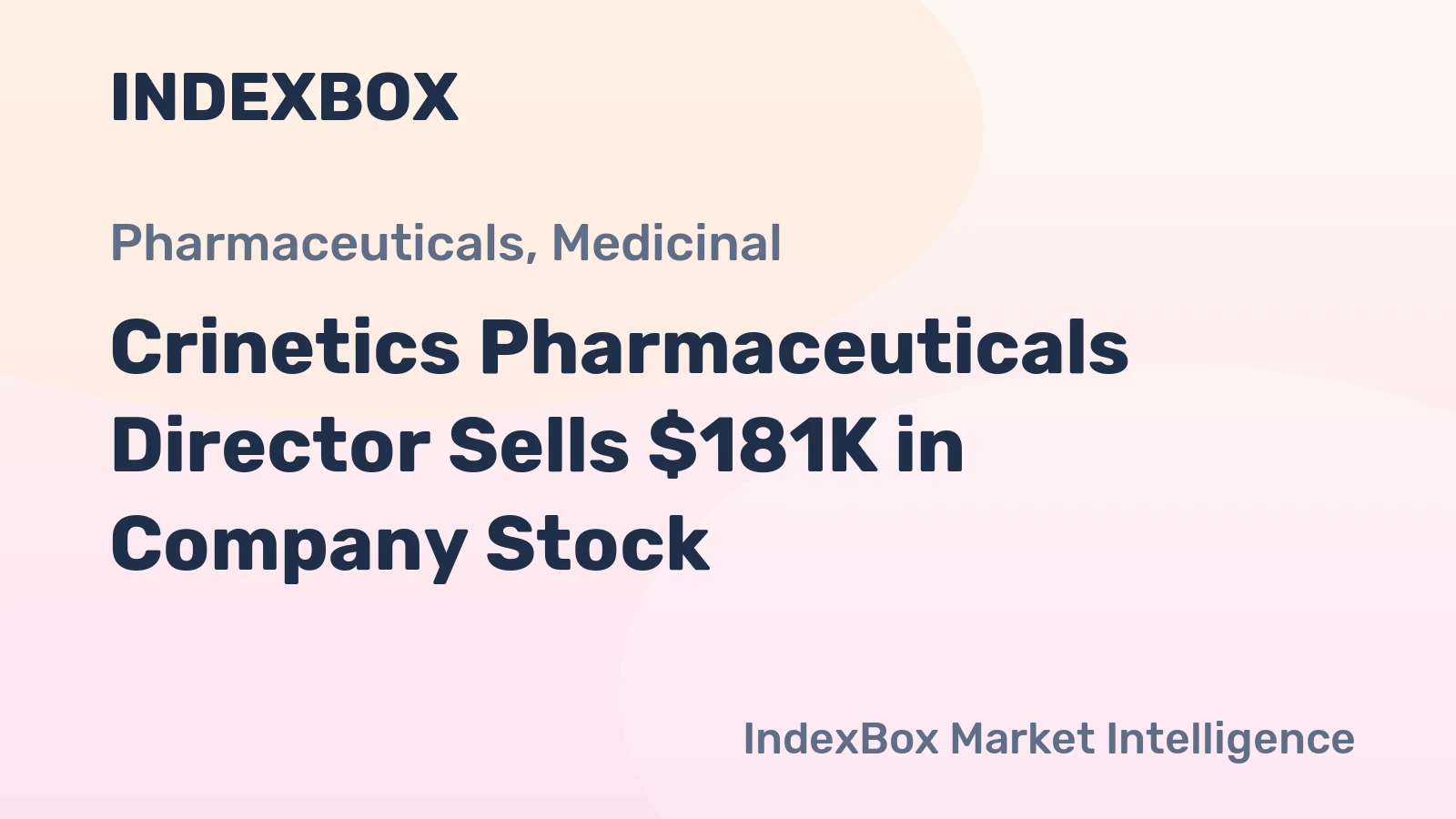 Crinetics Pharmaceuticals Director Sells $181K in Company Stock