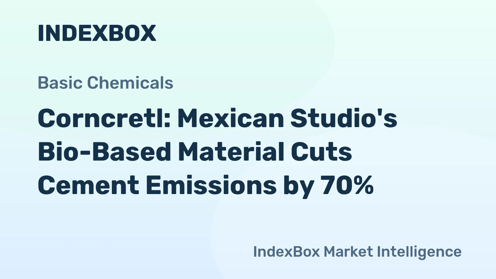 Corncretl: Mexican Studio's Bio-Based Material Cuts Cement Emissions by 70%