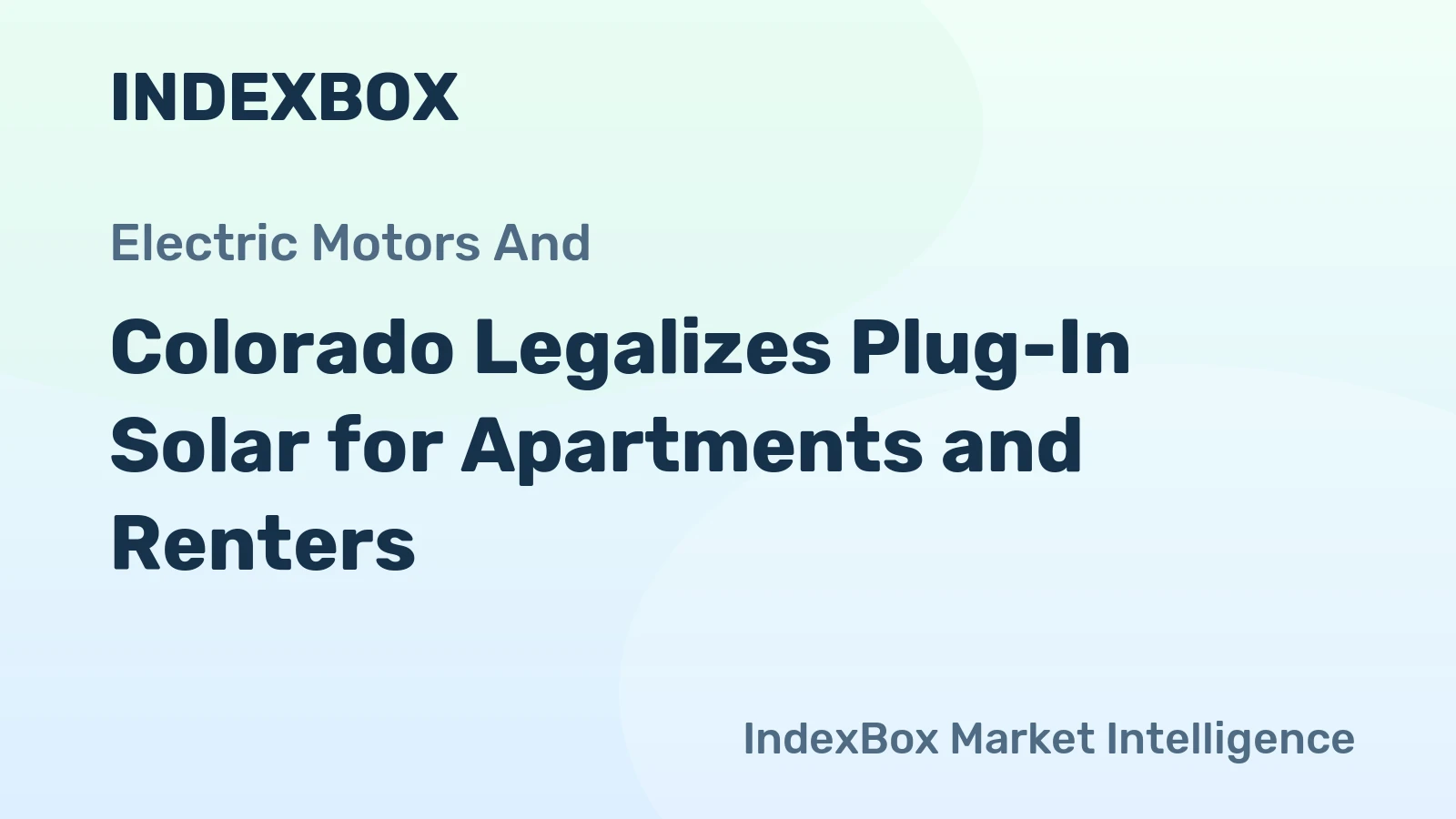 Colorado Legalizes Plug-In Solar for Apartments and Renters