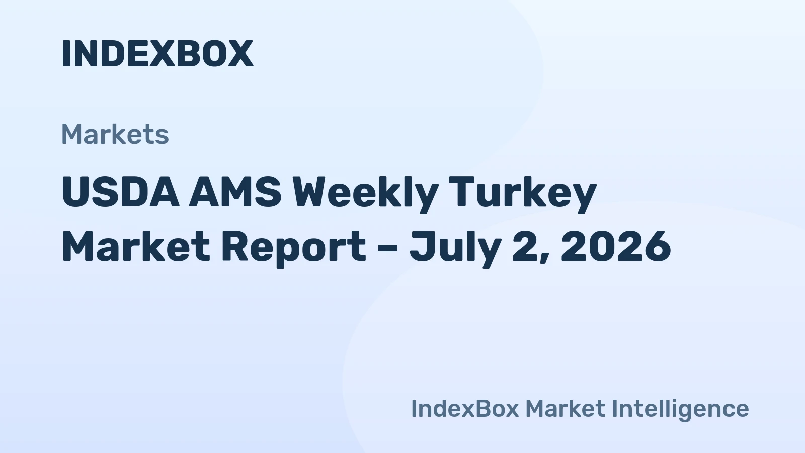 USDA AMS Weekly Turkey Market Report – July 2, 2026