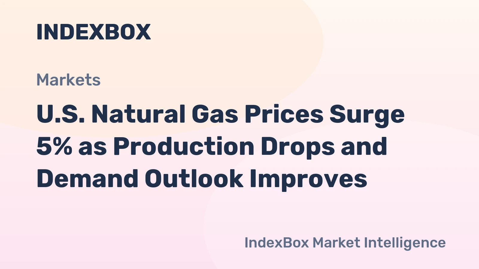U.S. Natural Gas Prices Surge 5% as Production Drops and Demand Outlook Improves