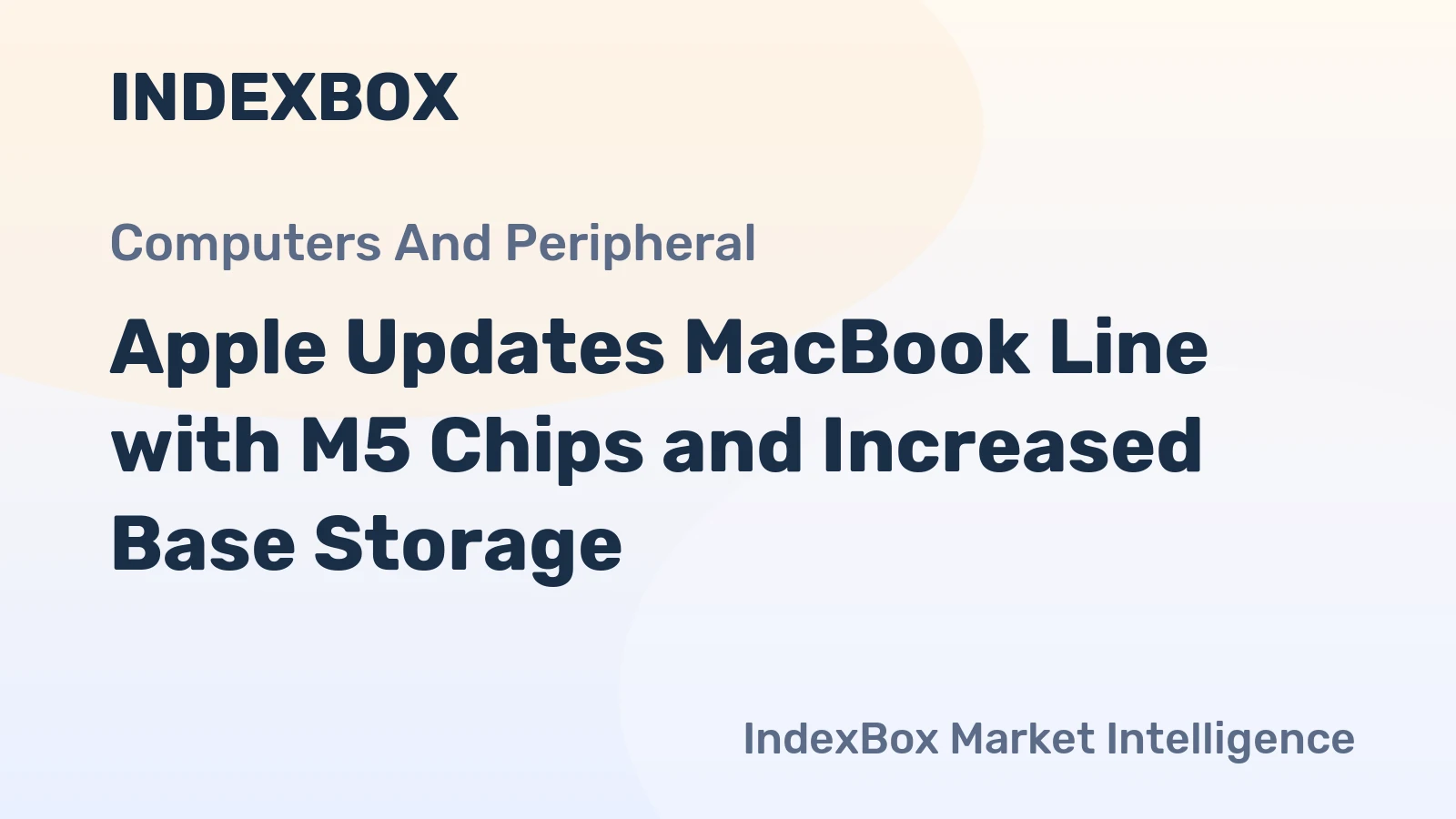 Apple Updates MacBook Line with M5 Chips and Increased Base Storage