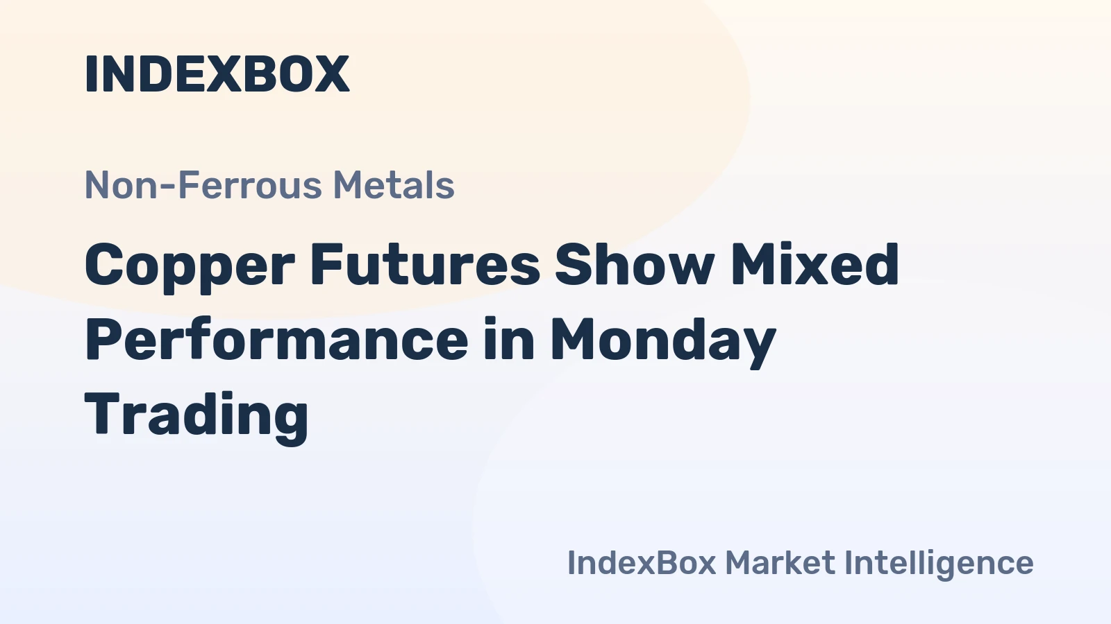 Copper Futures Show Mixed Performance in Monday Trading