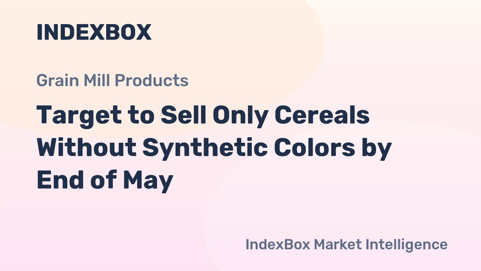 Target to Sell Only Cereals Without Synthetic Colors by End of May