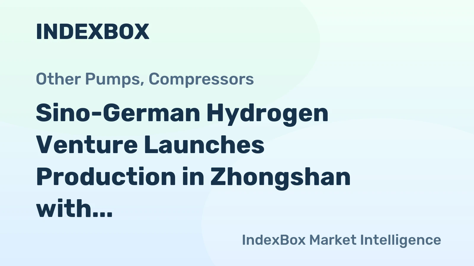 Sino-German Hydrogen Venture Launches Production in Zhongshan with First Compressor