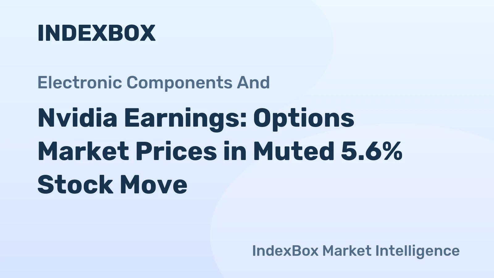 Nvidia Earnings: Options Market Prices in Muted 5.6% Stock Move