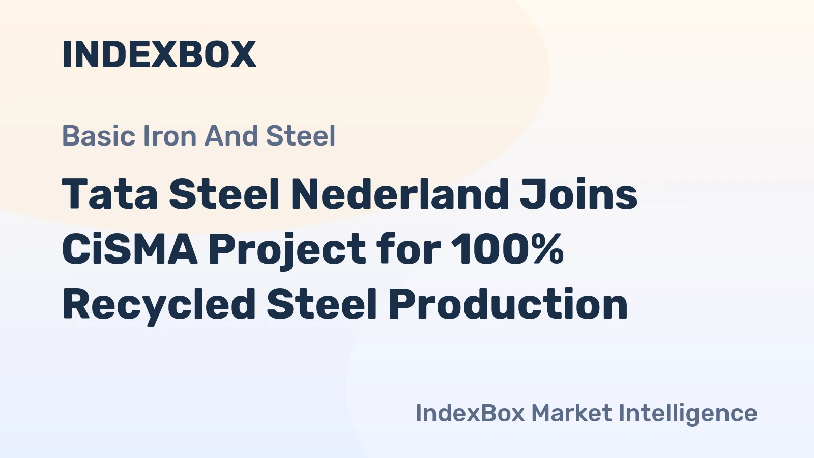Tata Steel Nederland Joins CiSMA Project for 100% Recycled Steel Production
