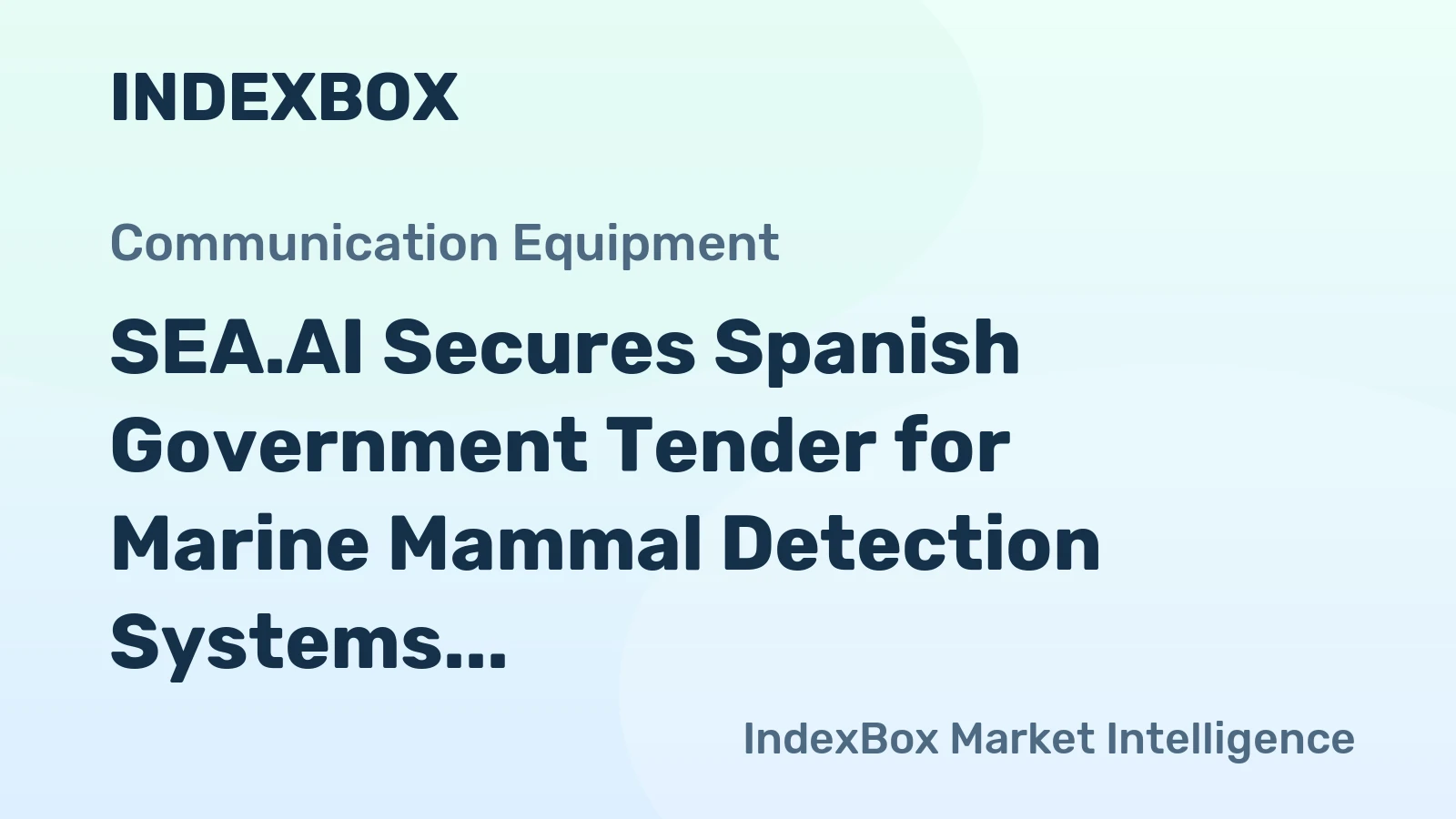 SEA.AI Secures Spanish Government Tender for Marine Mammal Detection Systems