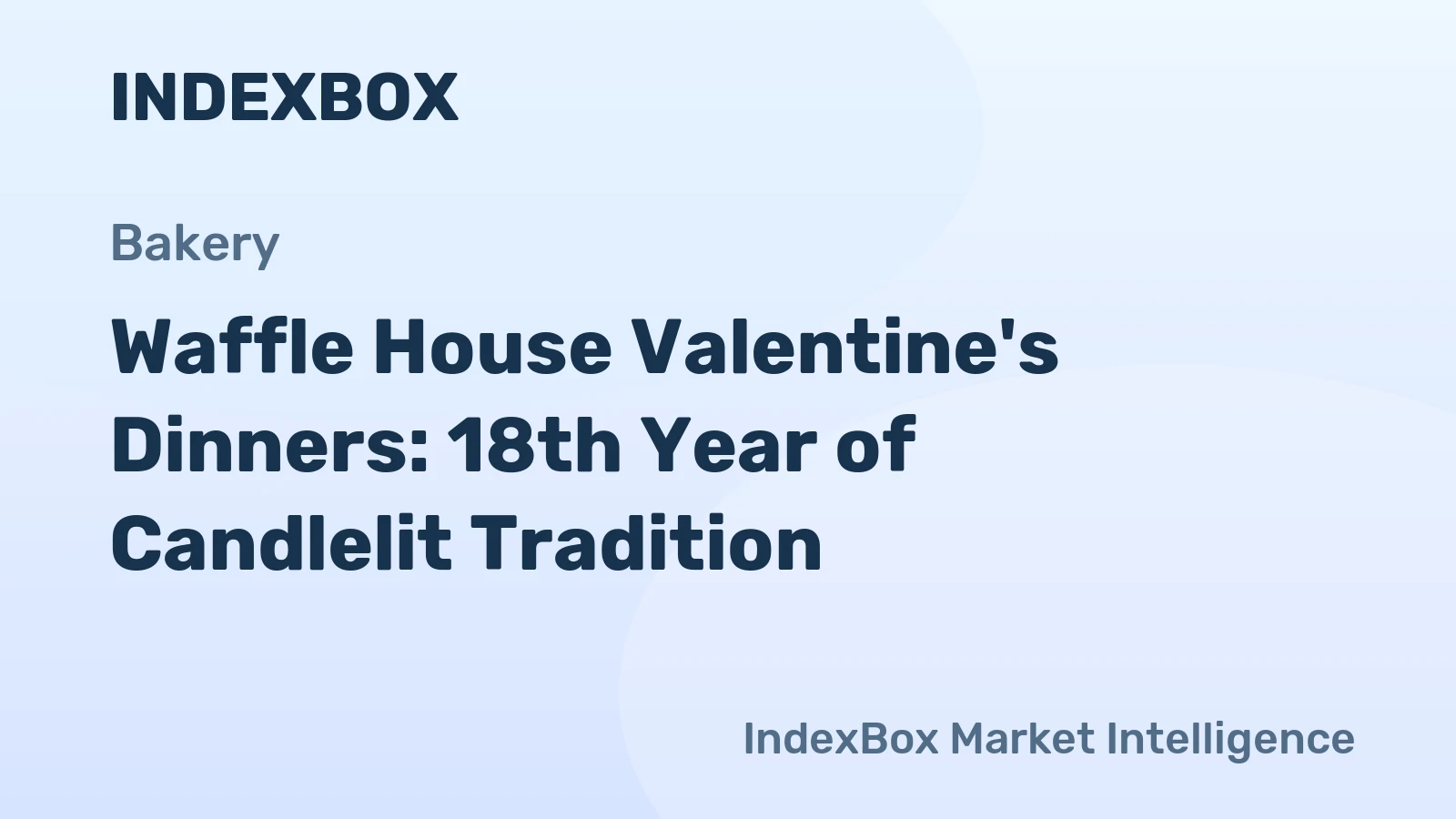 Waffle House Valentine's Dinners: 18th Year of Candlelit Tradition