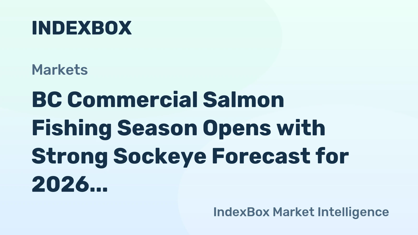 BC Commercial Salmon Fishing Season Opens with Strong Sockeye Forecast for 2026