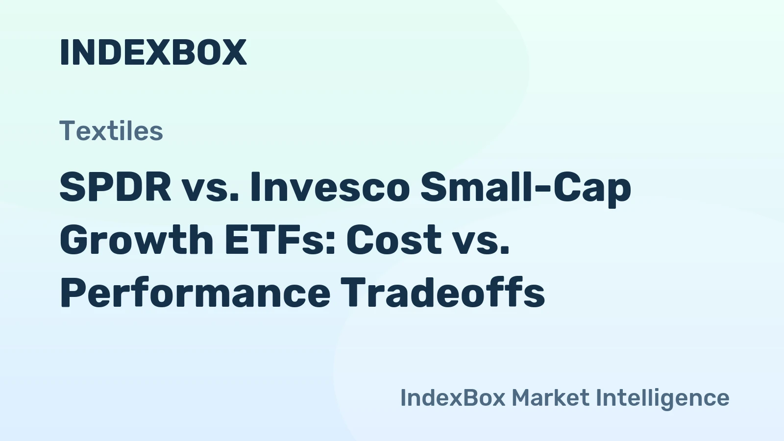 SPDR vs. Invesco Small-Cap Growth ETFs: Cost vs. Performance Tradeoffs