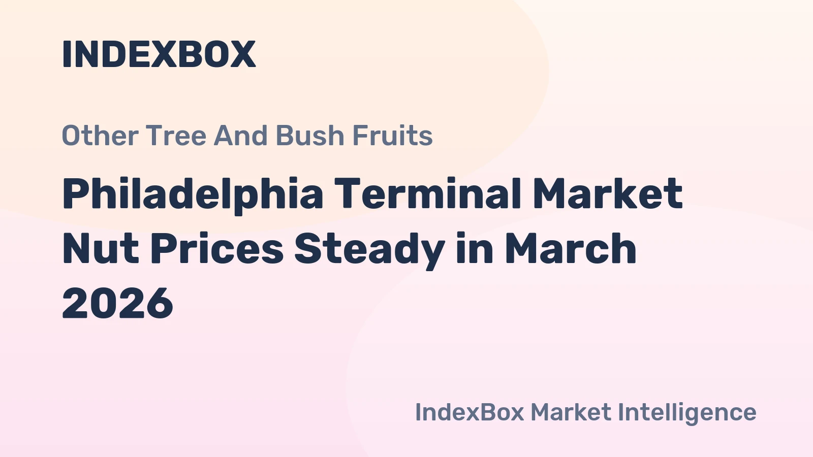 Philadelphia Terminal Market Nut Prices Steady in March 2026