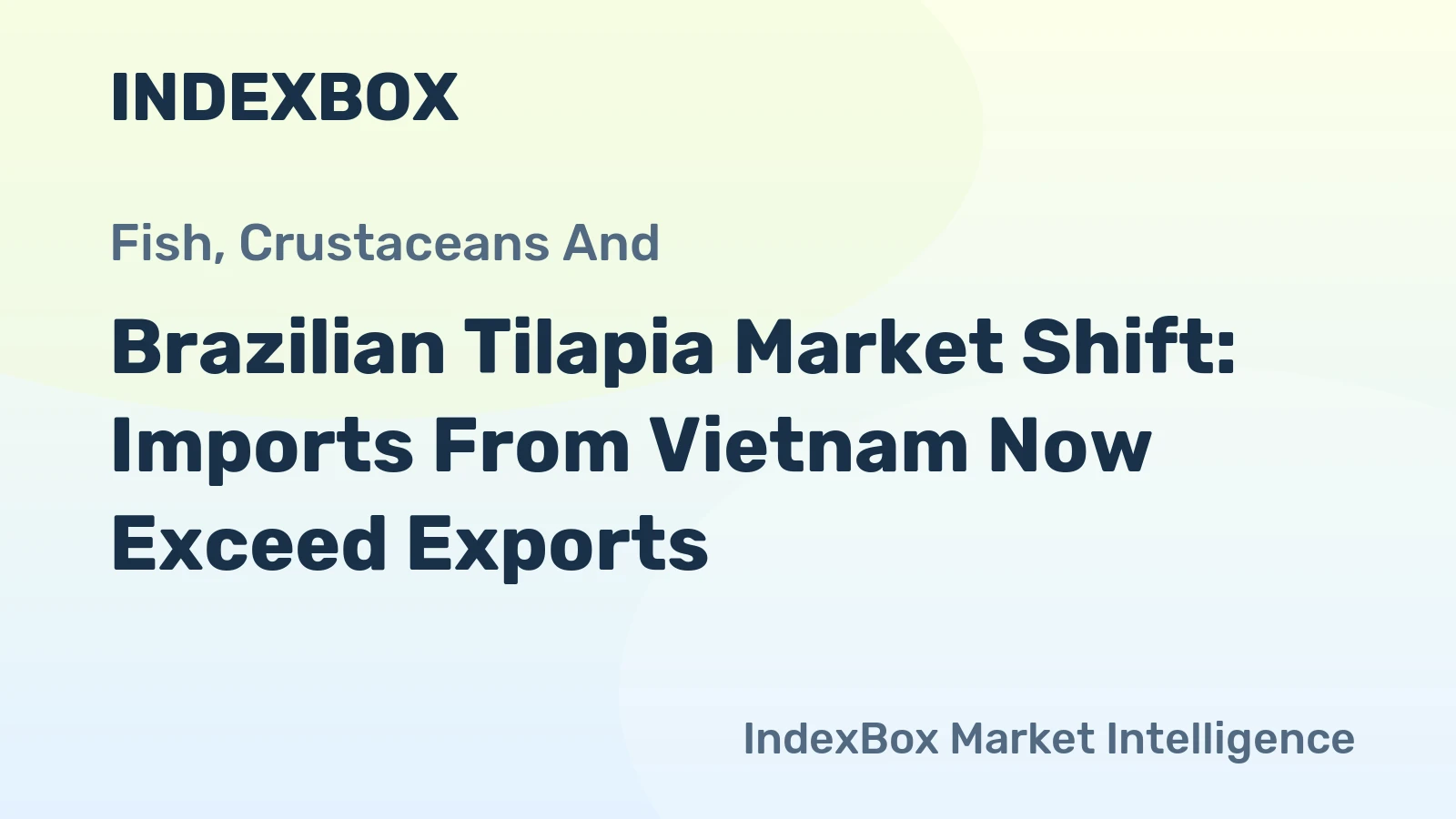 Brazilian Tilapia Market Shift: Imports From Vietnam Now Exceed Exports