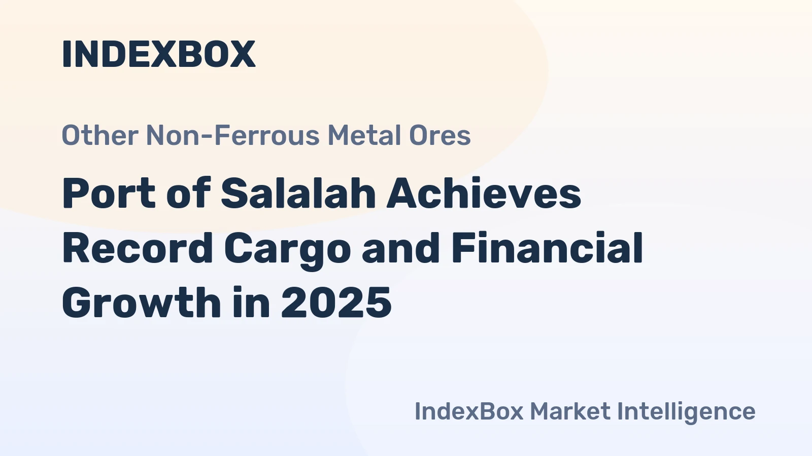 Port of Salalah Achieves Record Cargo and Financial Growth in 2025