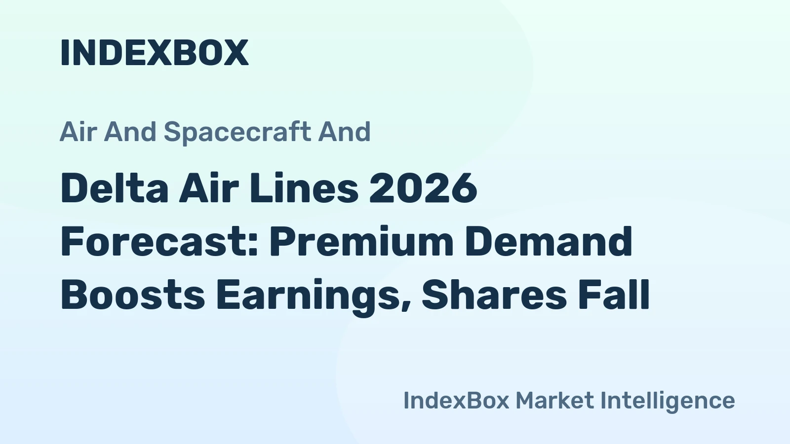Delta Air Lines 2026 Forecast: Premium Demand Boosts Earnings, Shares Fall